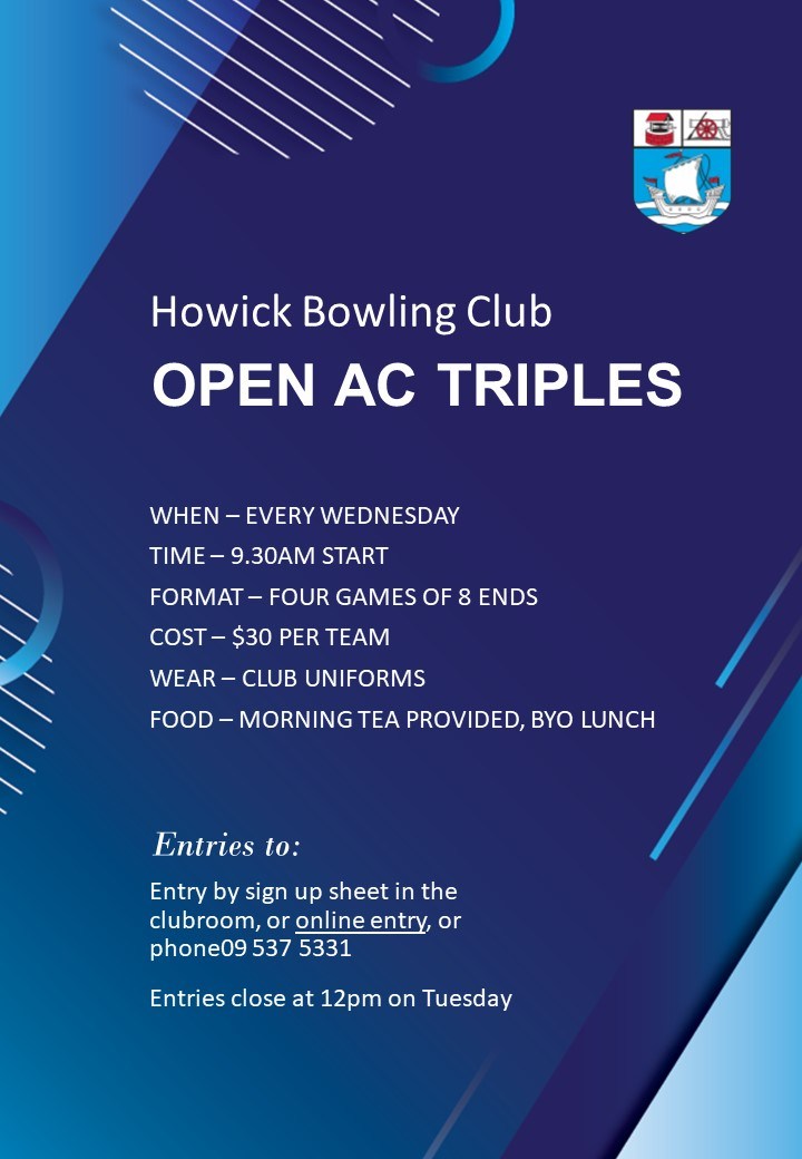 Club Events - Bowls Auckland