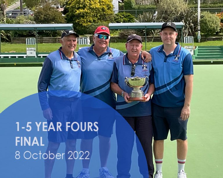 Howick 1-5 Fours champions - Bowls Auckland
