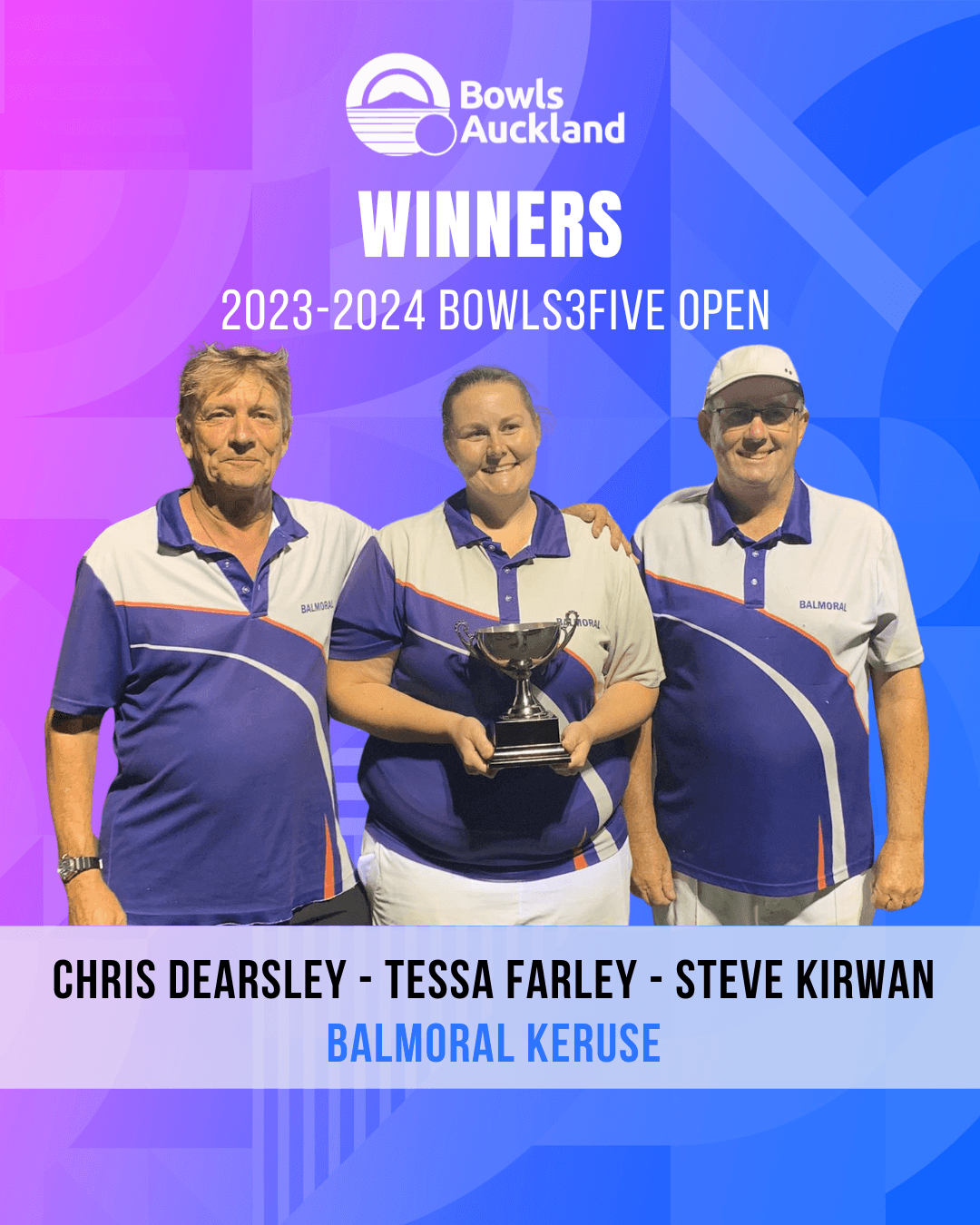 Balmoral Keruse secures victory - Bowls Auckland