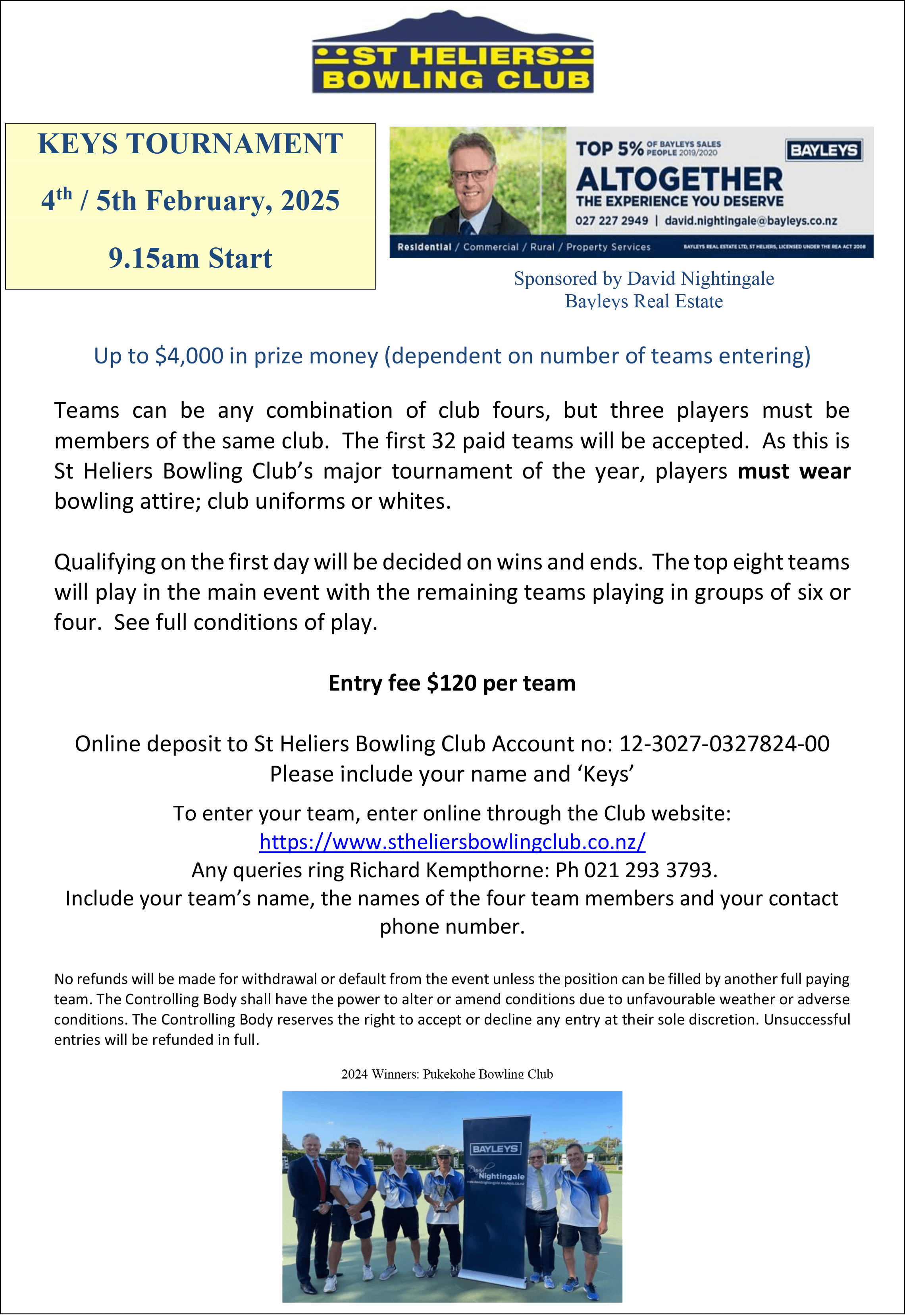 Club Events - Bowls Auckland